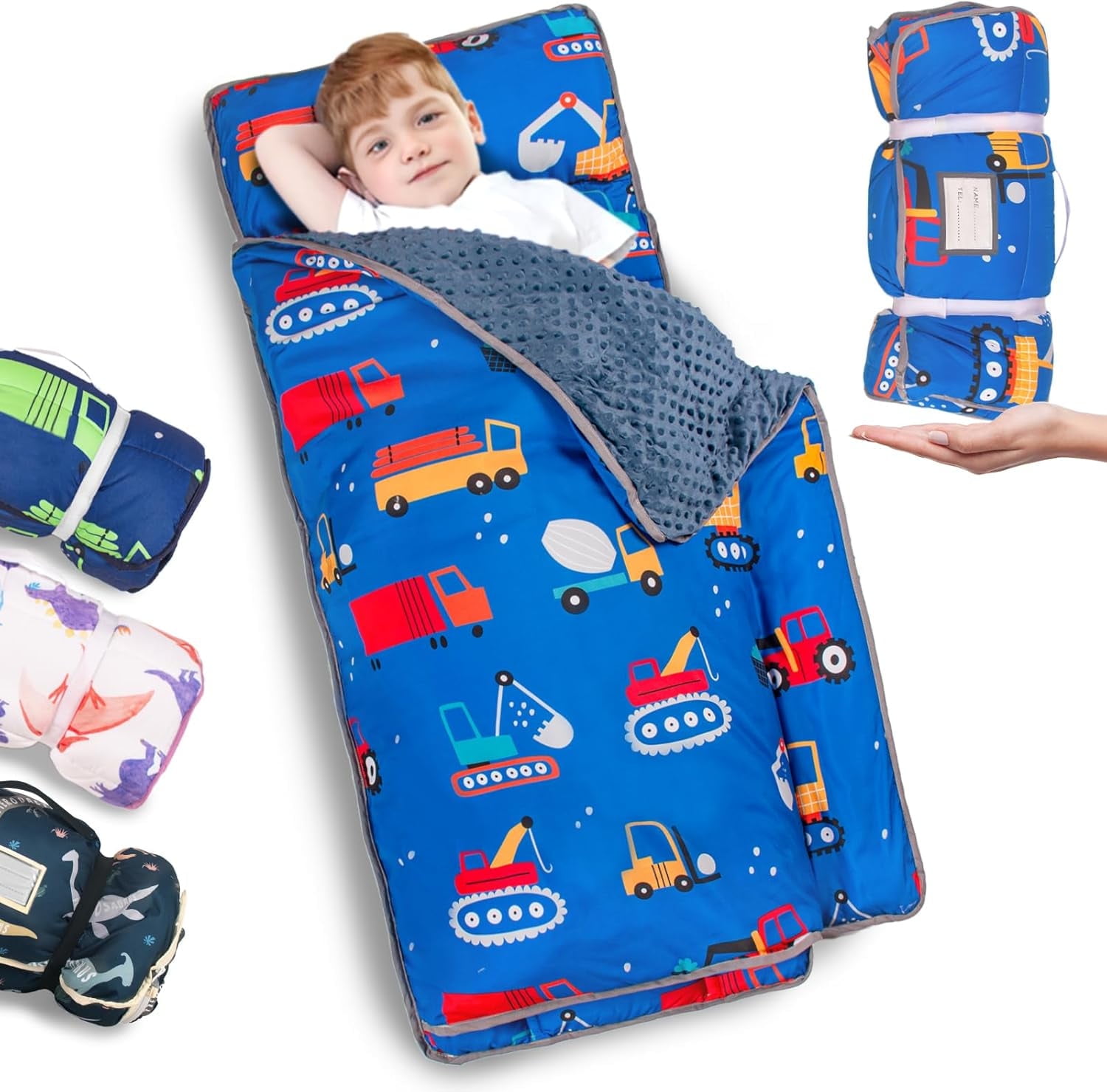Primlect Nap Mat, 55" x 22" x 3", Thickened Kinder Mat with Pillow and ...