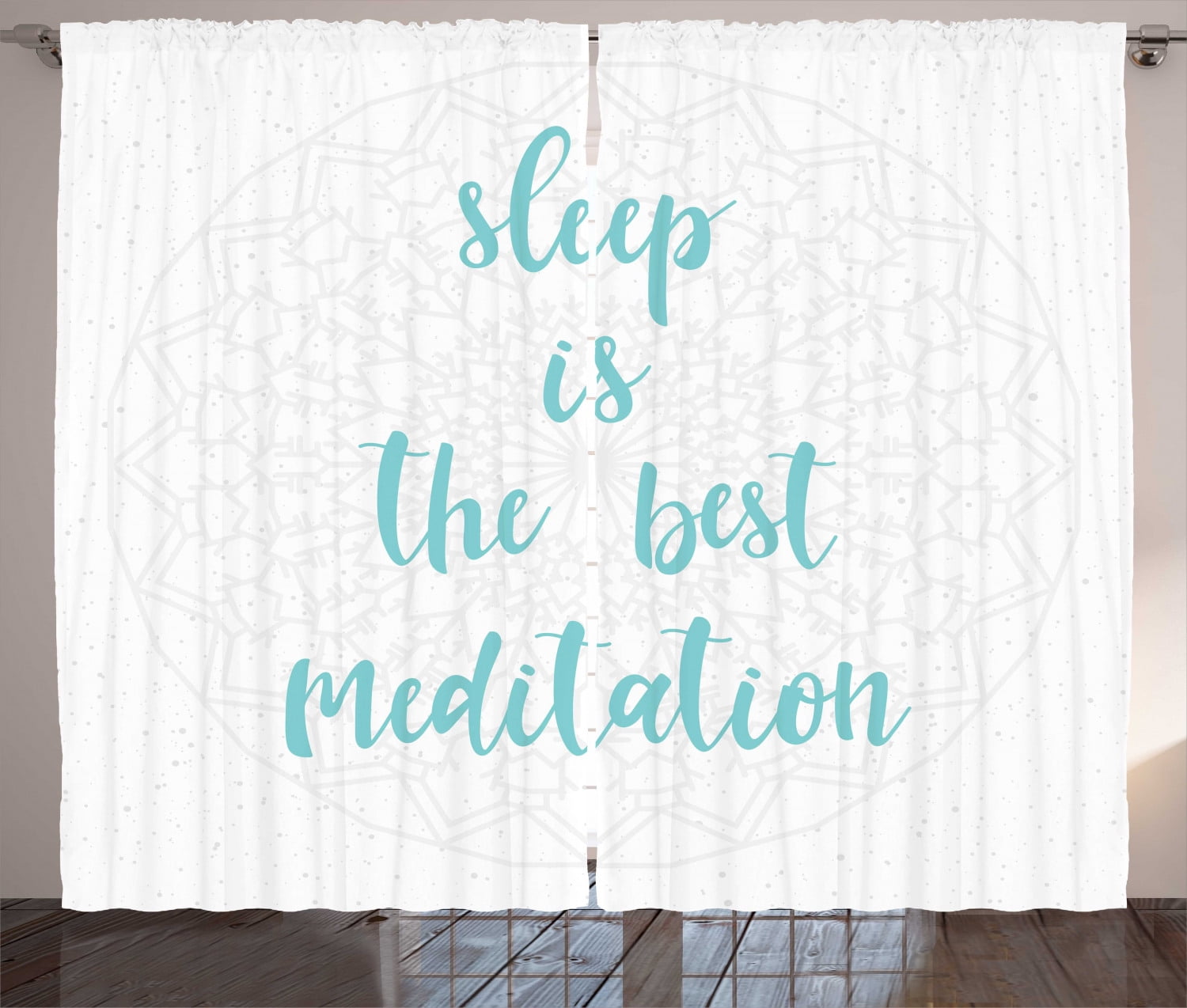 Ambesonne Nap Text Curtains 2 Panel Set, Sleep is the Best Wording, 108 ...