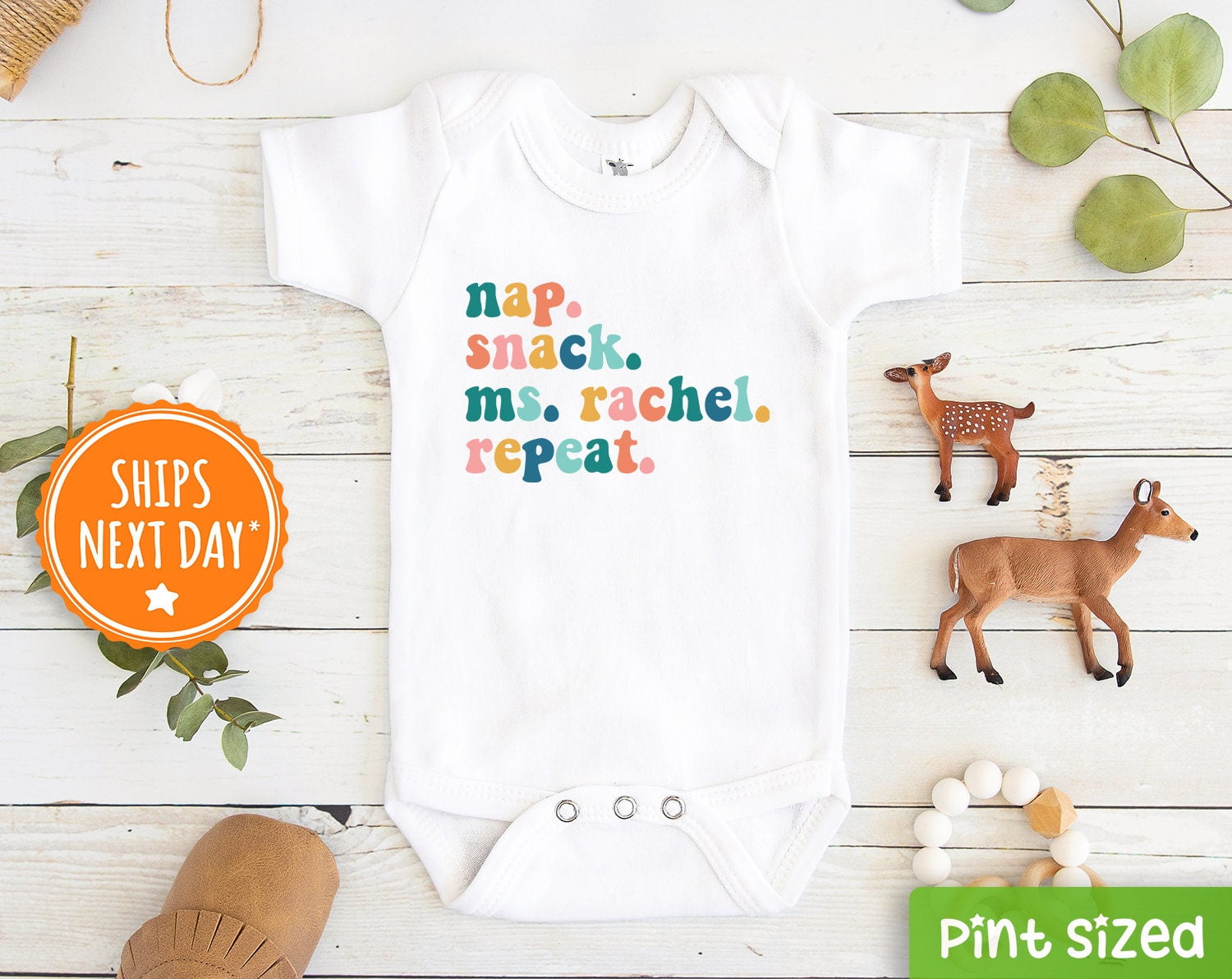 Nap Snack Ms. Rachel Repeat Onesie, Nap Time Baby Onesie, Cute Baby ...