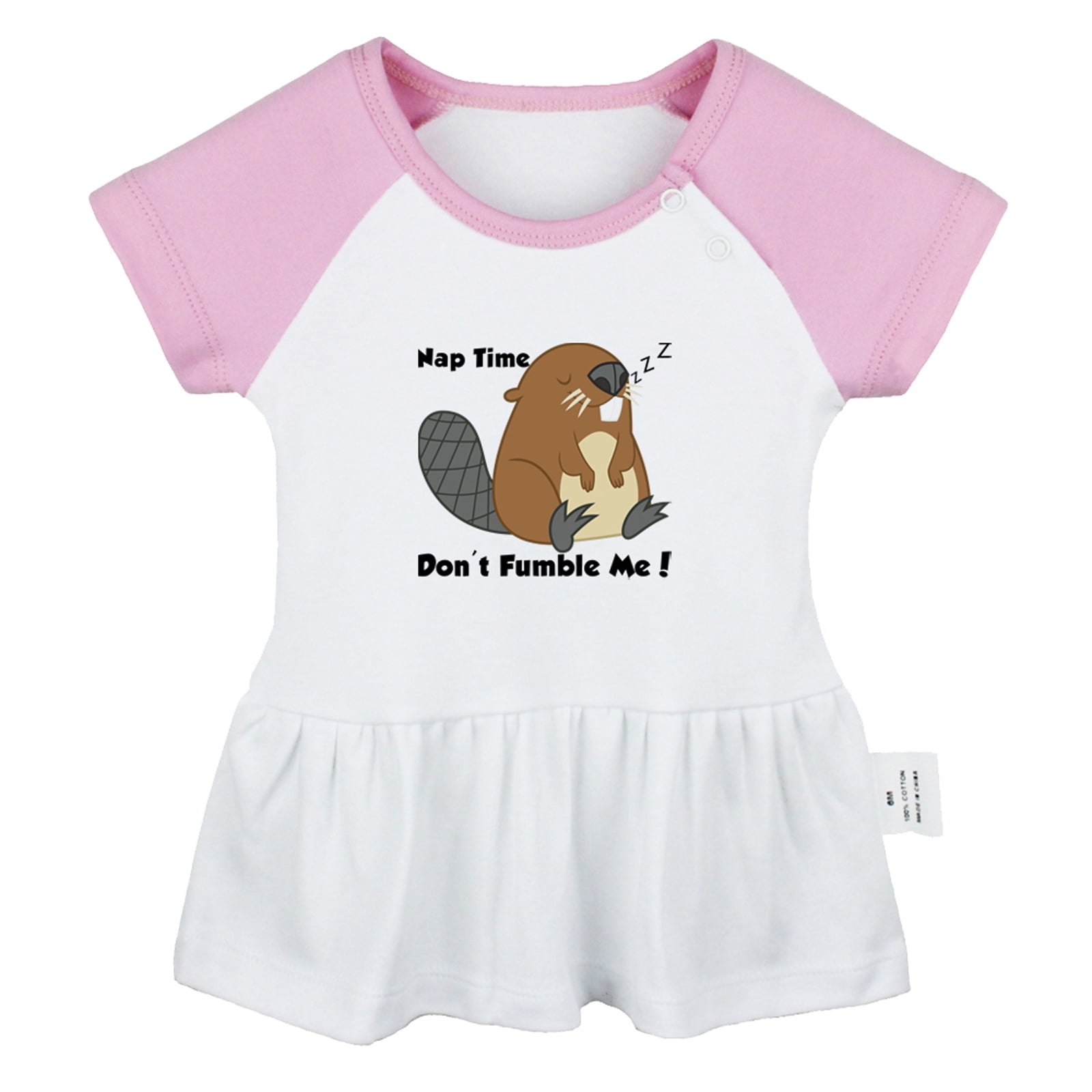 Nap Time Don't Fumble Me Funny Dresses For Baby, Newborn Babies Animal ...