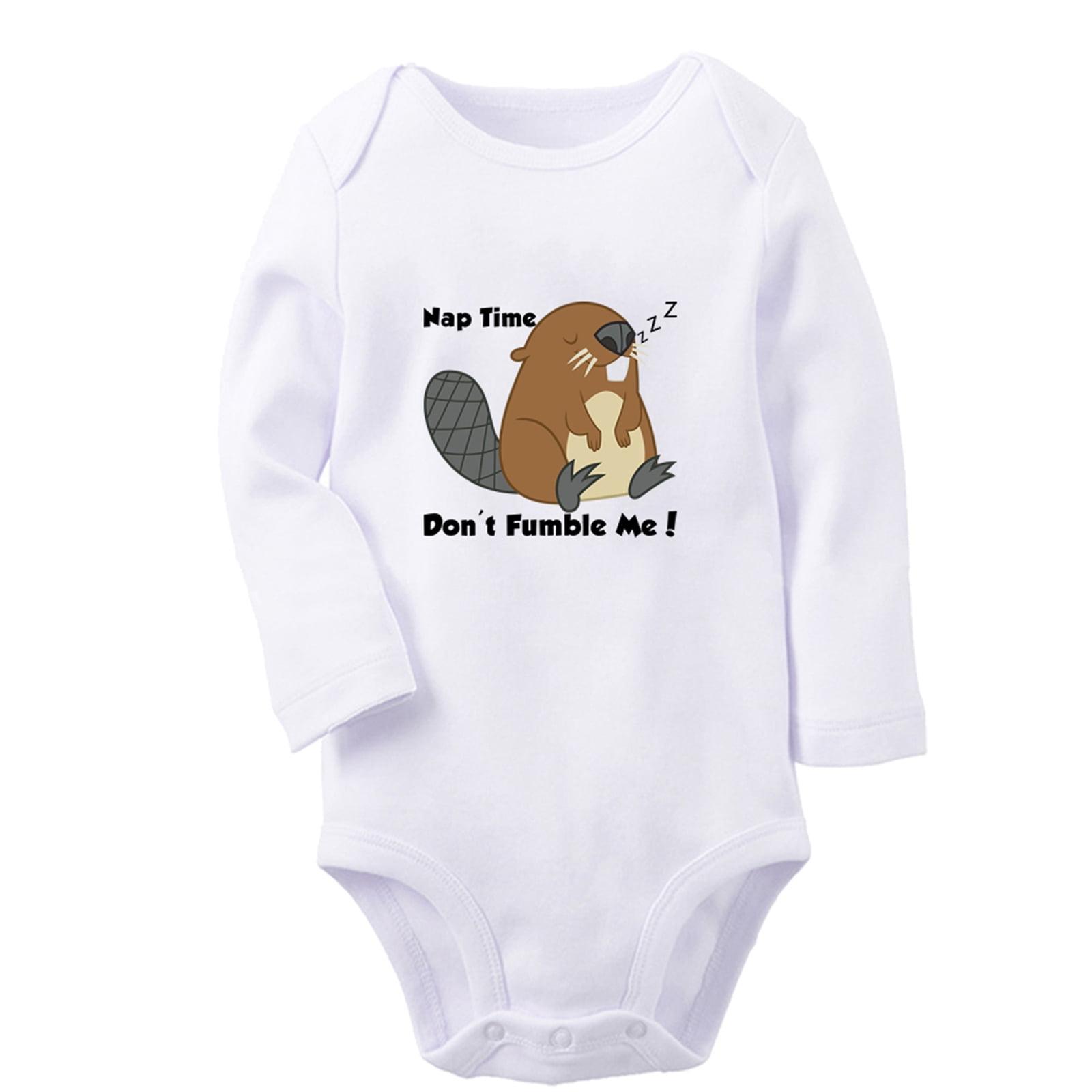 Nap Time Don't Fumble Me Funny Rompers, Newborn Baby Unisex Bodysuits ...