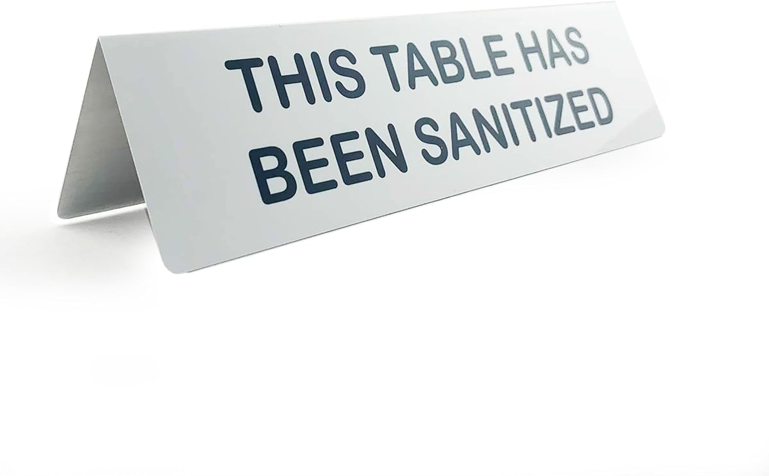 NapTags 8" x 2" Two Sided Table Tent Signs, 5 Pack (This Table Has Been ...