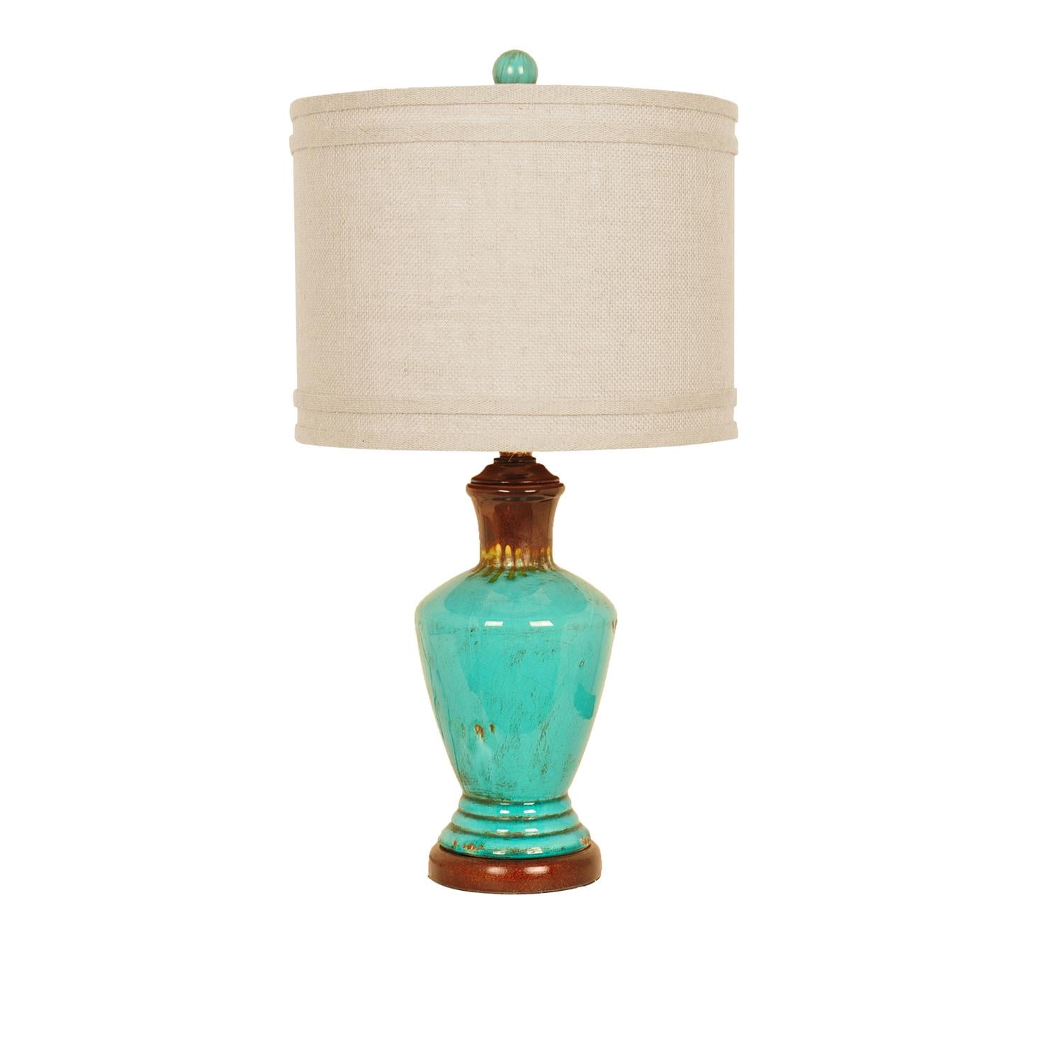 Napa 27-Inch Table Lamp, Turquoise - Walmart.com