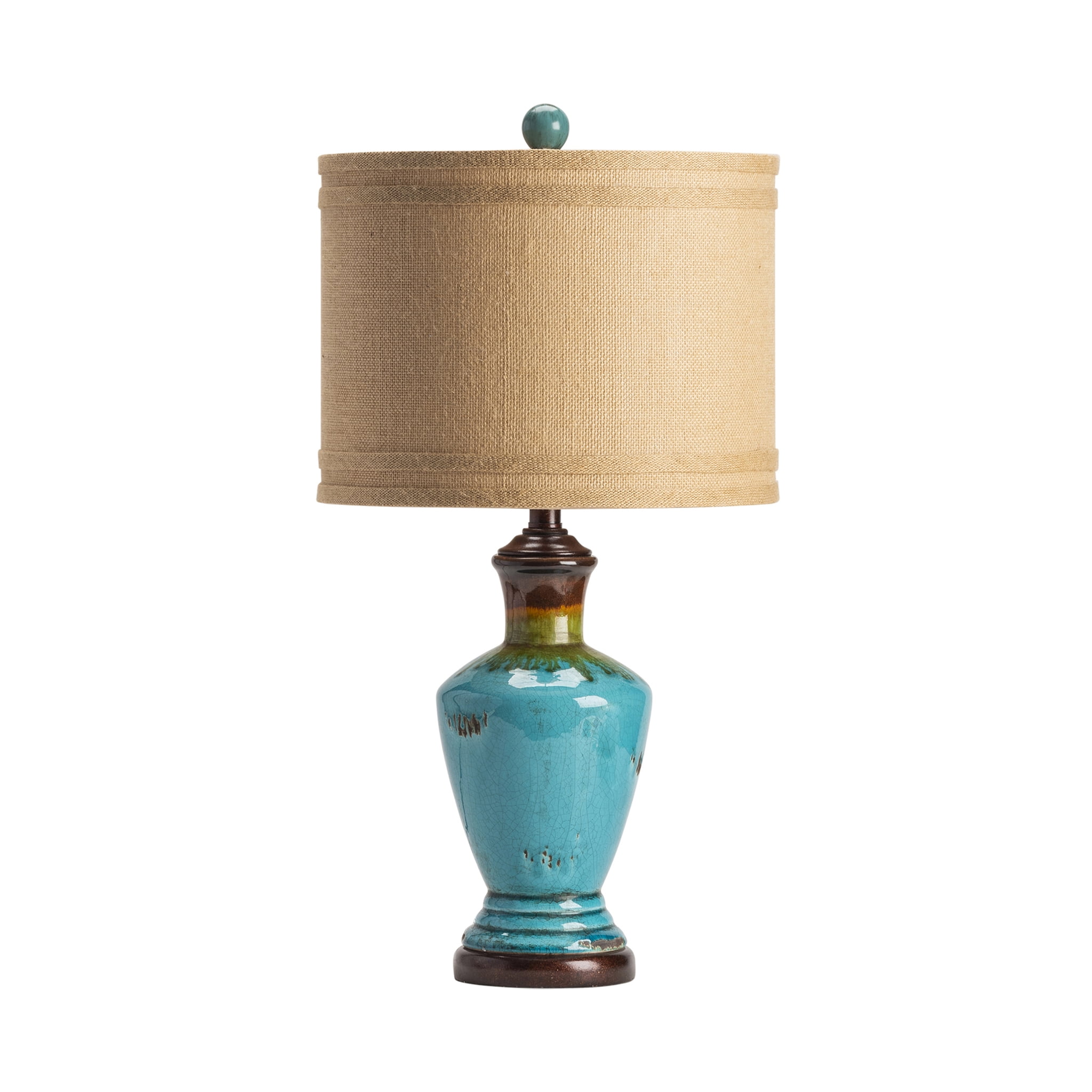 Napa 27-Inch Table Lamp, Turquoise - Walmart.com