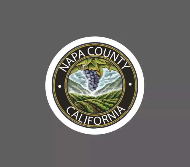 Napa County Sticker California Waterproof Sticker Phone Decal Water ...