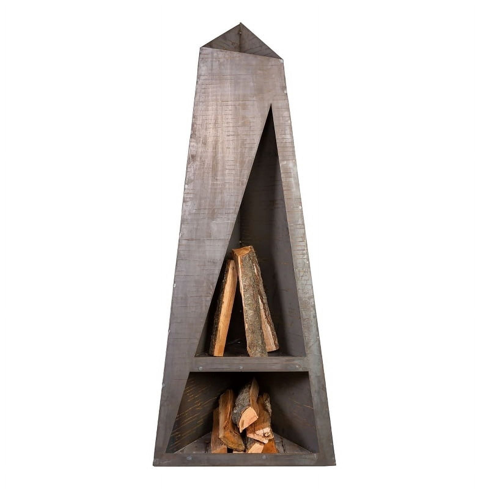 Napa East Ember Haus 66x26" Night Torch Steel Metal Outdoor Fireplace ...