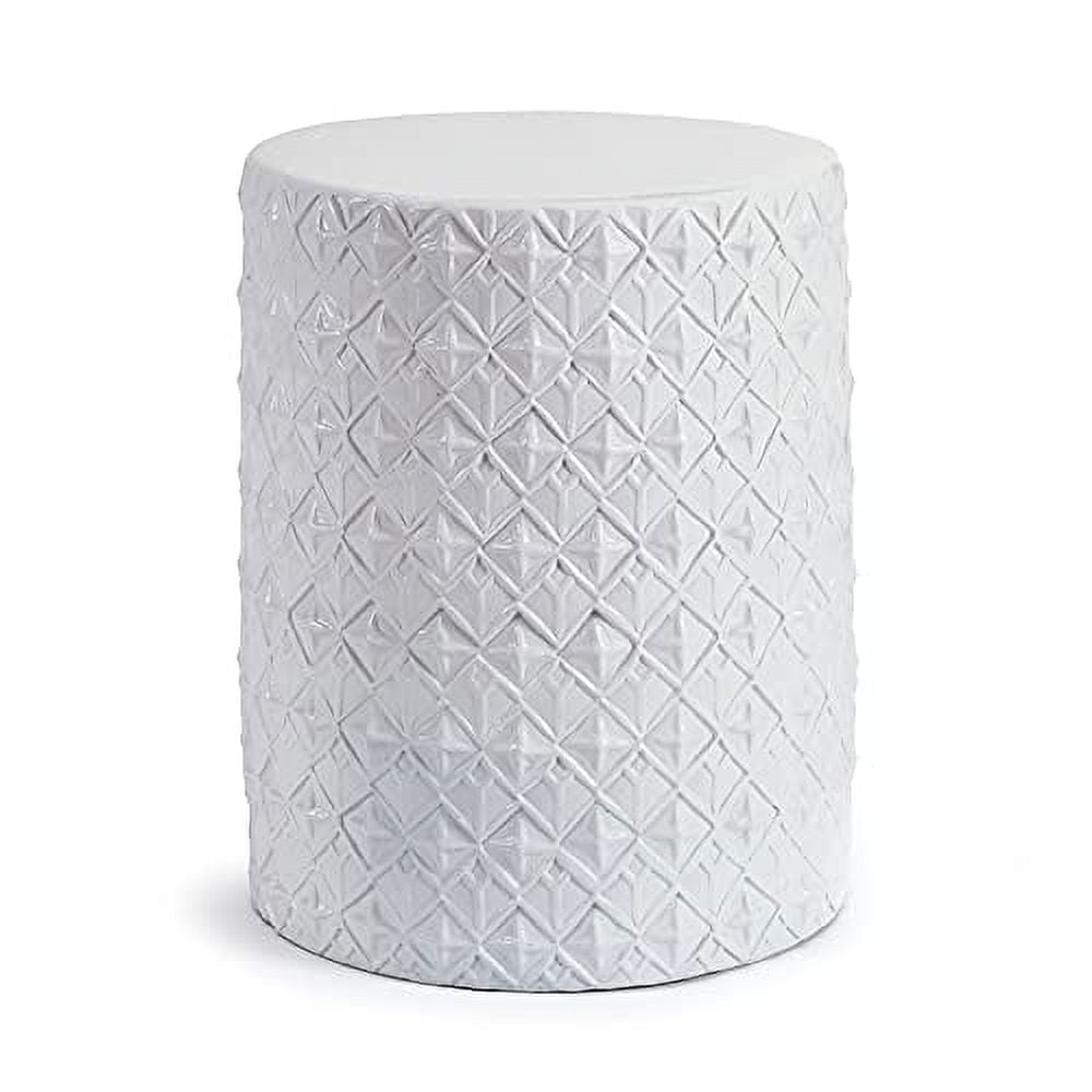 Napa Furniture Collection,Terra Cotta Lobero Stool ( White) - Walmart.com