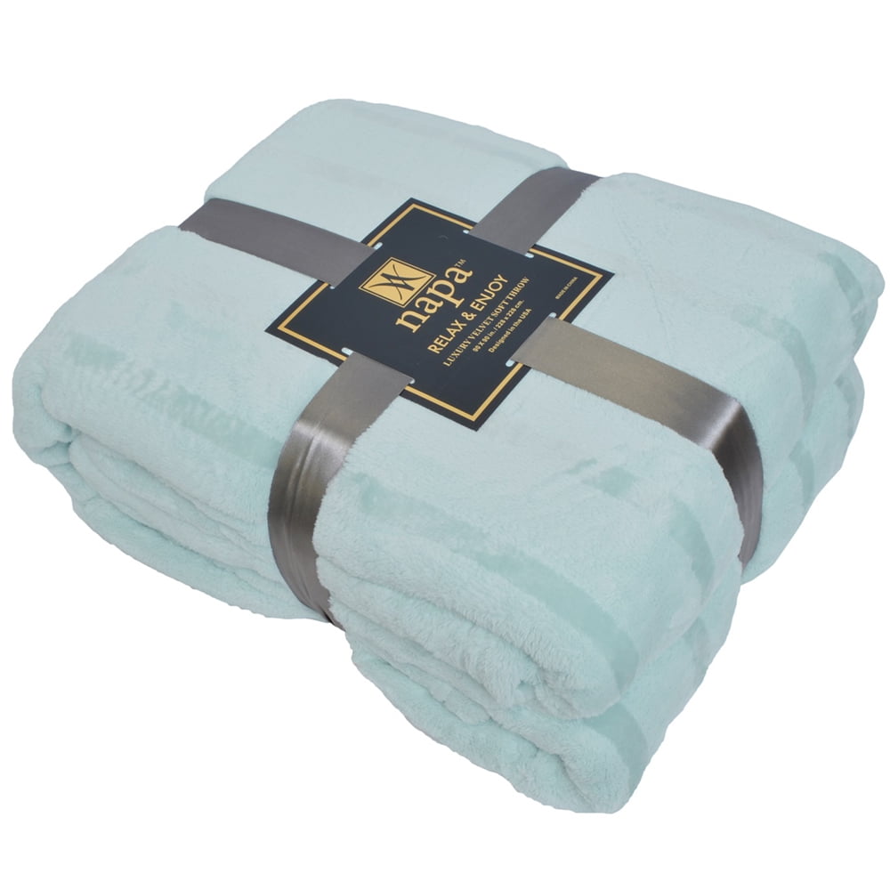 Napa Plush Super Soft Warm Throw Blanket Bed Couch Blanket More Useful ...
