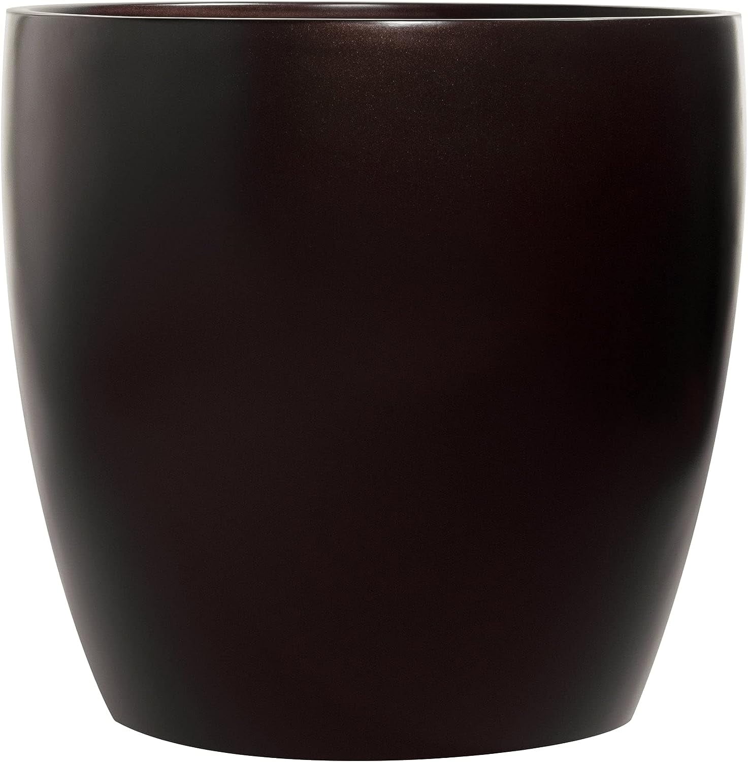 Napa Round Cylinder Fiberglass Planter, Brown, 10.75 Inch - Walmart.com