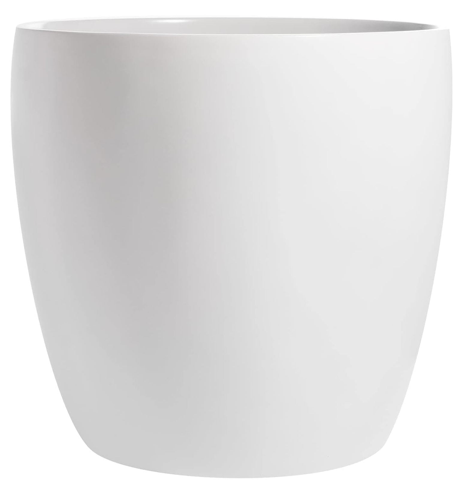 Napa Round Cylinder Fiberglass Planter, White, 13.5 Inch 13.5 ...