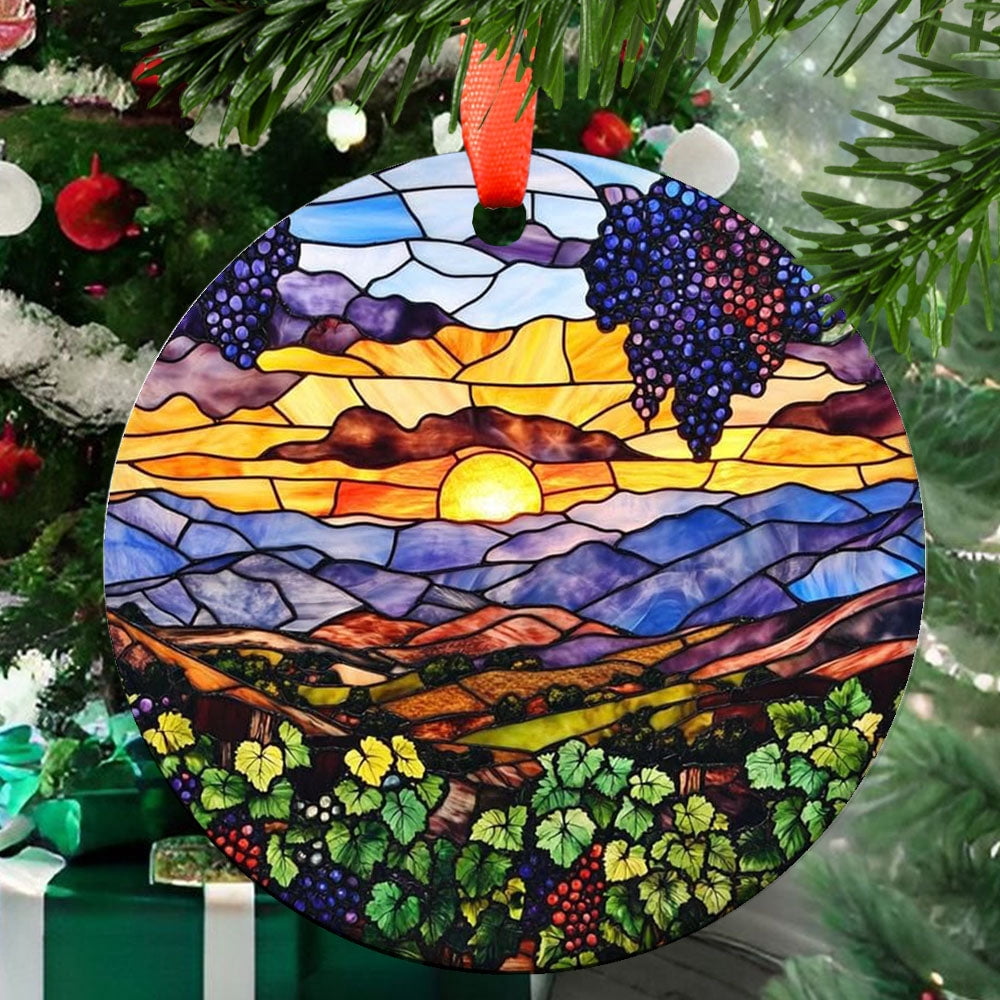 Napa Vineyard 1 Ceramic/Acrylic Christmas Ornament, Gentle Mom Thank ...