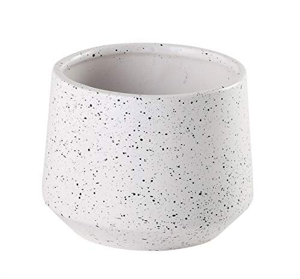 Napco 22092 Ceramic Speckled Planter/Cache Pot, White - Walmart.com