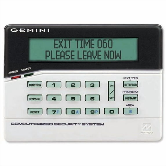 NAPCO Gemini GEMRP1CAe2 Custom Alpha Keypad, LCD Display, 5-7/8" W ...