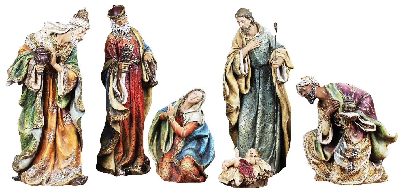 Napco Nativity Set, Set of 6 - Walmart.com