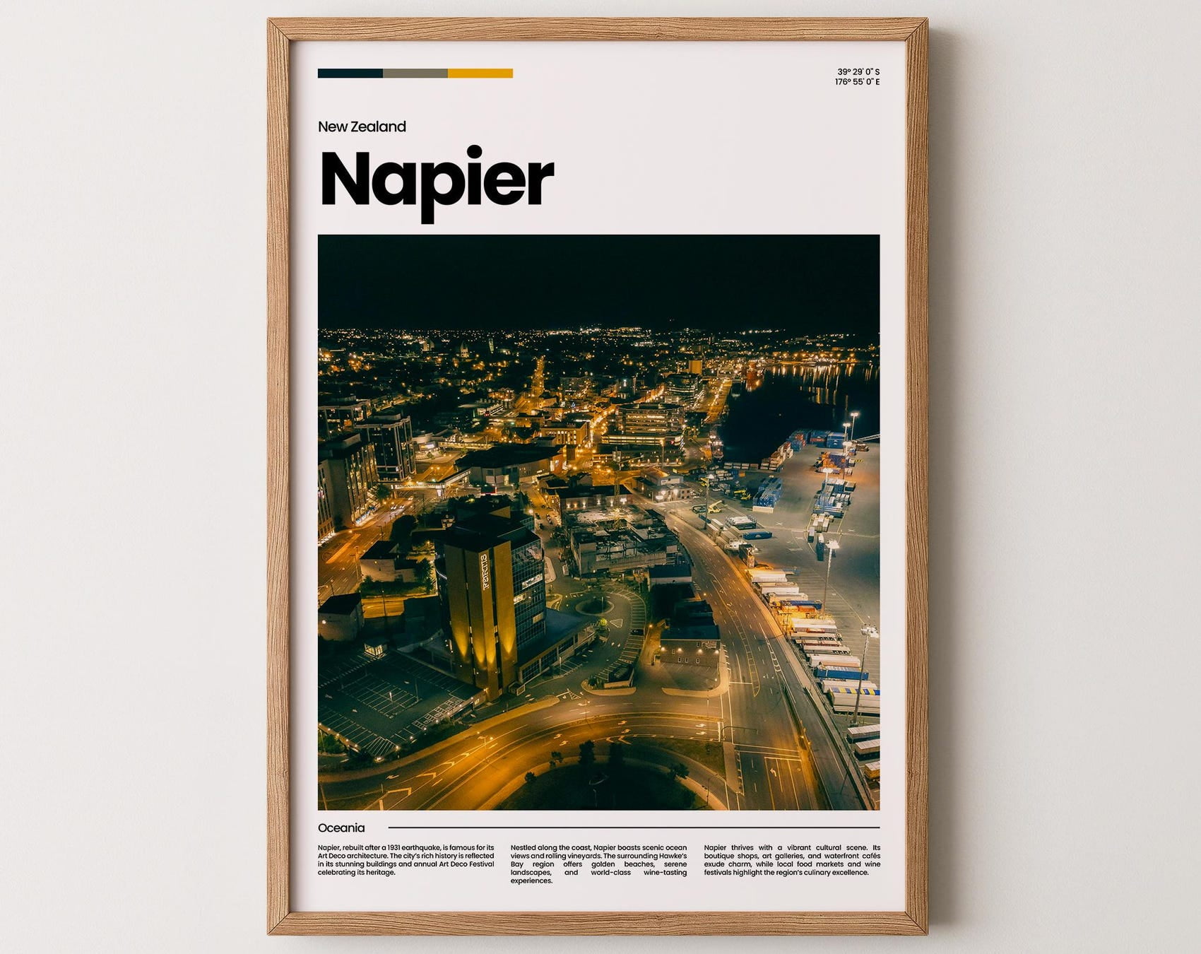 Napier Poster, Napier Print, Napier Photo, Napier Art, New Zealand ...