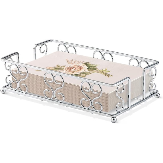 Napkin Holder & Guest Towel Tray - Stainless Steel Disposable Paper ...