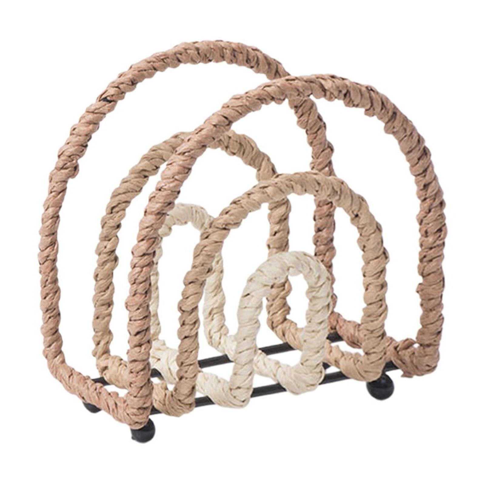 Napkin Holder-Water Hyacinth Kitchen Napkin Holder for Table Wicker ...