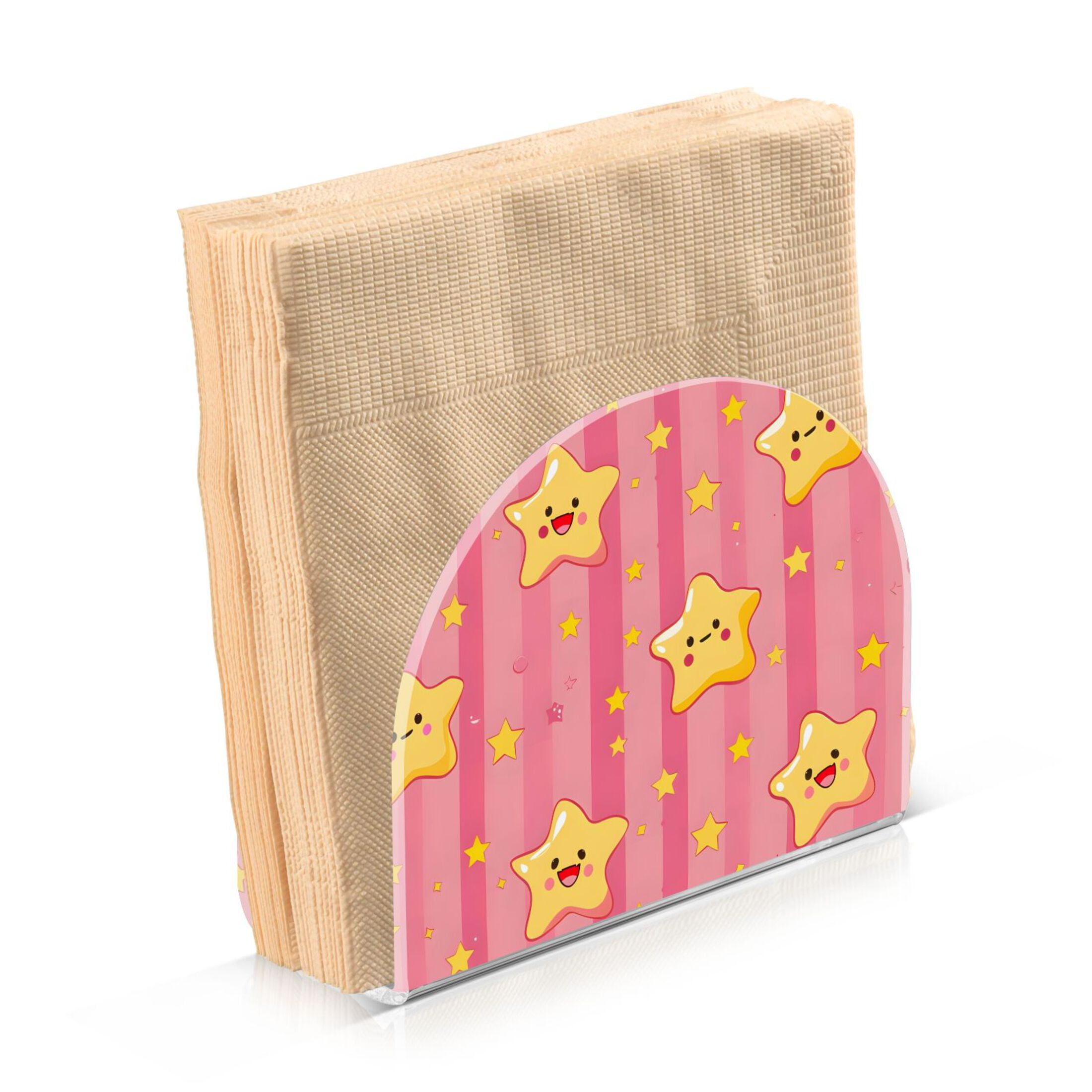 Napkin Holder for Table 2 Pcs Cute Happy Stars Acrylic Clear Tissue ...