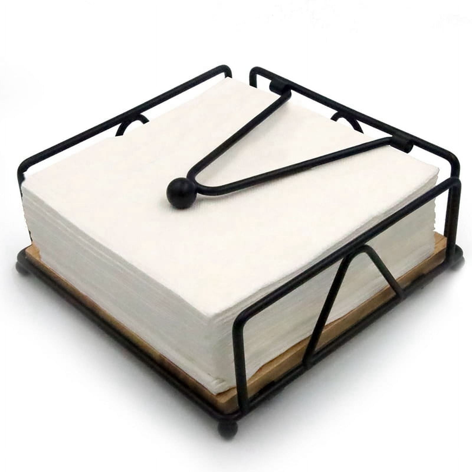 Napkin Holder for Table, Metal and Wood Napkin Holder - Walmart.com