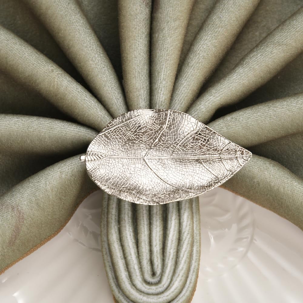 Napkin Rings in Leaf Design - Walmart.com