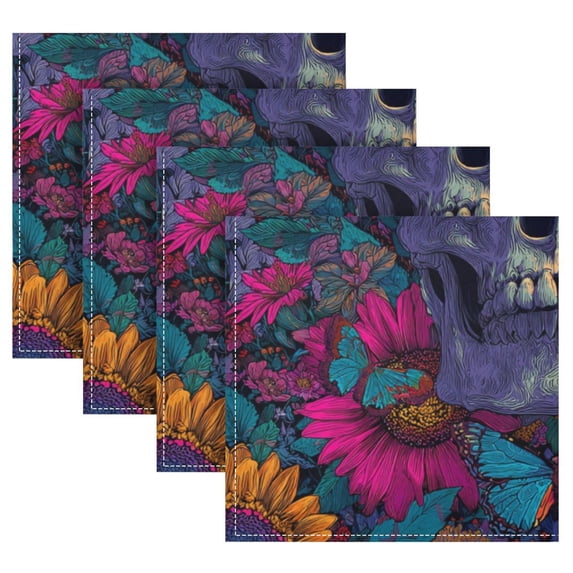 Napkin Satin Napkin 20*20 Inchx4 Kitchen Towel Dinner Plate Towel ...