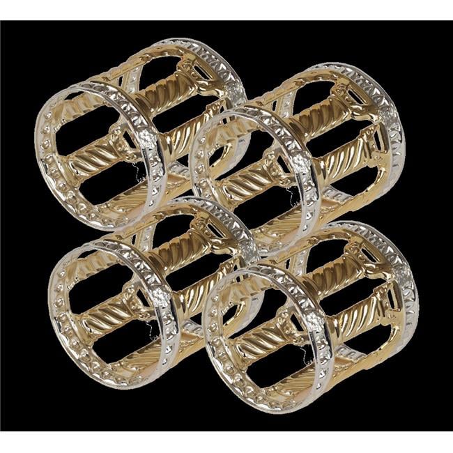 Napking Rings with Gold, Pack of 4 - Set of 4 - Walmart.com