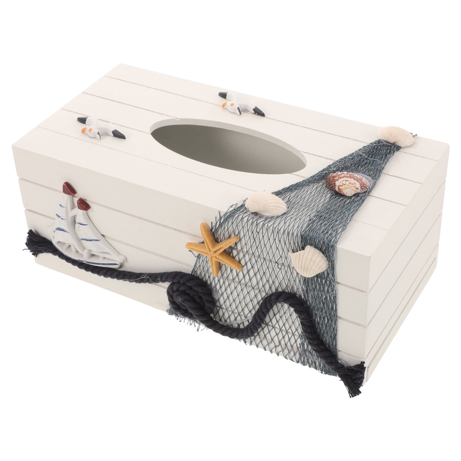 Napkins Tissue Box Cover Coastal Tissue Box Cover Tissue Paper Box ...