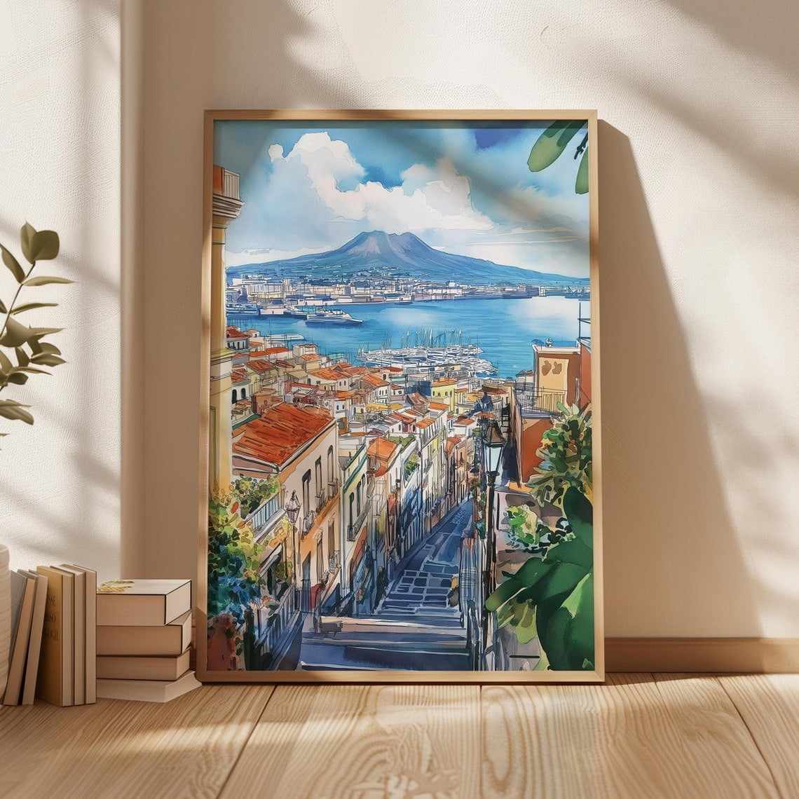 Naples Italy Poster Decor Naples Naples Poster Italyposter Napoli951 ...