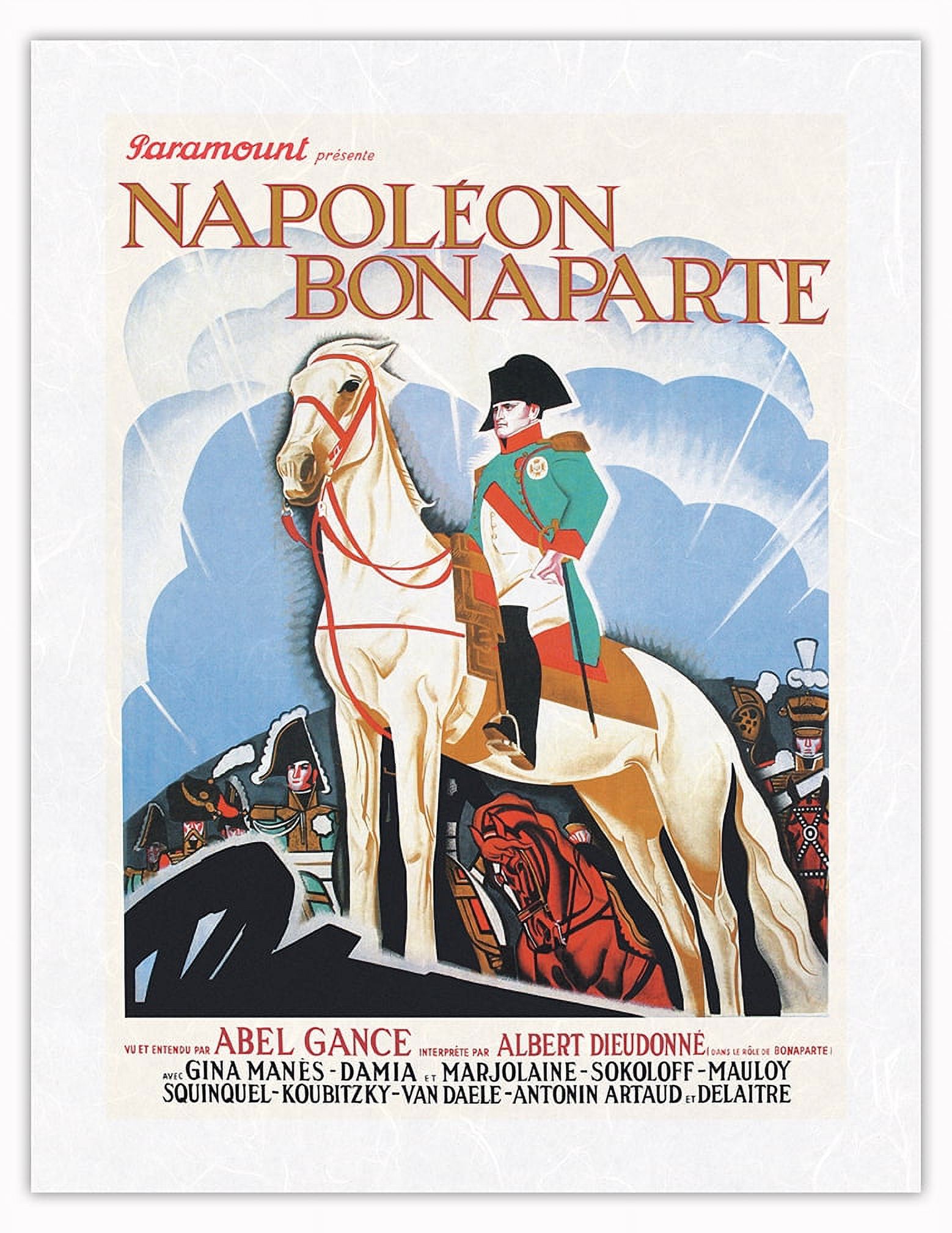 Napoléon Bonaparte - Directed by Abel Gance - Vintage French Film Movie Poster by René Péron c ...