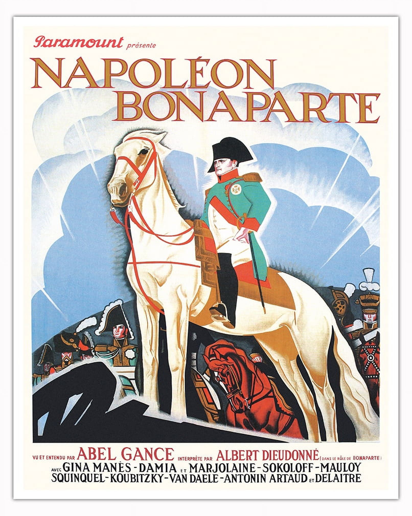 Napoléon Bonaparte - Directed by Abel Gance - Vintage French Film Movie Poster by René Péron c ...