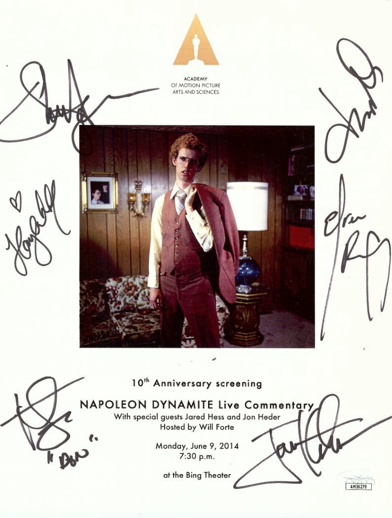 Napoleon Dynamite Signed Cast Autographed 8.5X11 Photo Heder Ramirez ...