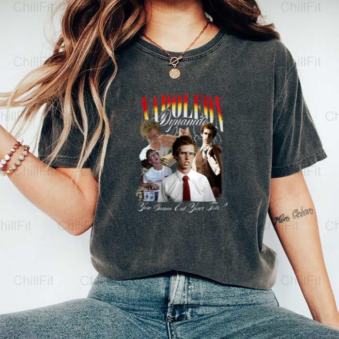 Napoleon Dynamite Funny Character Collage 2000s Movie Comfort Color T ...