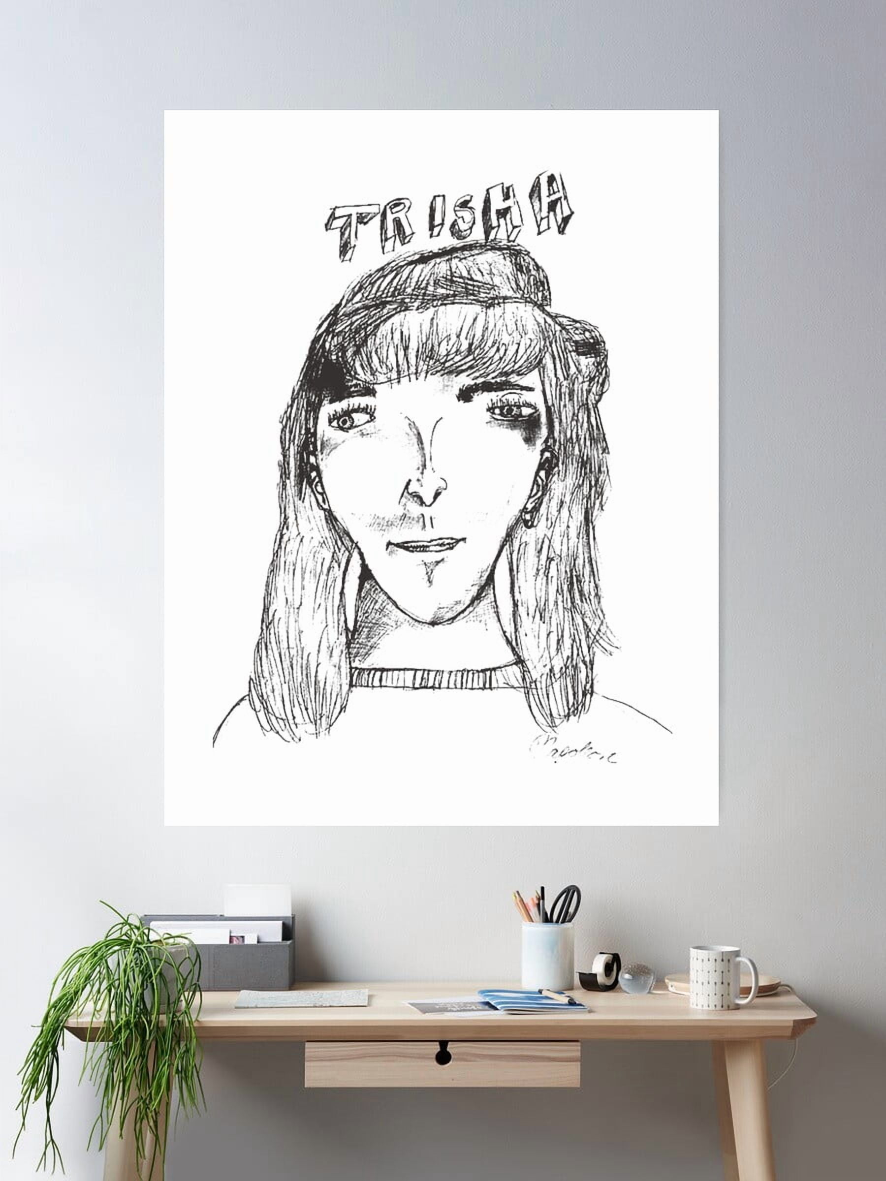 Napoleon Dynamite - Trisha Sketch Poster Wall Art, Modern Wall Decor ...