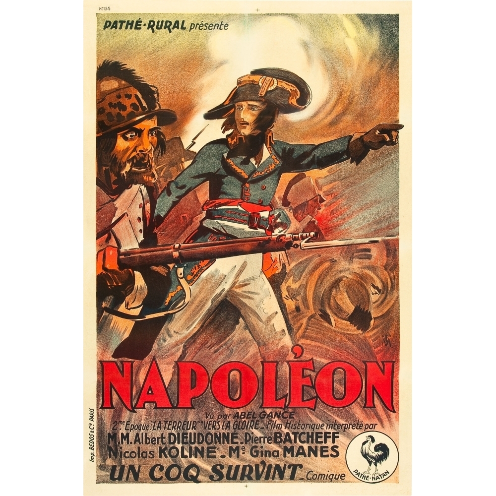 Napoleon French Poster Art Albert Dieudonne 1927. Movie Poster ...