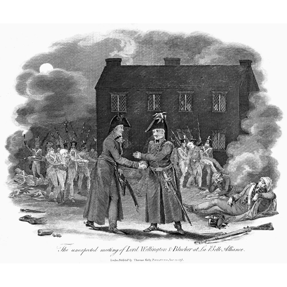 Napoleon I Waterloo 1815. Nthe Battle Of Waterloo June 18 1815. Line ...