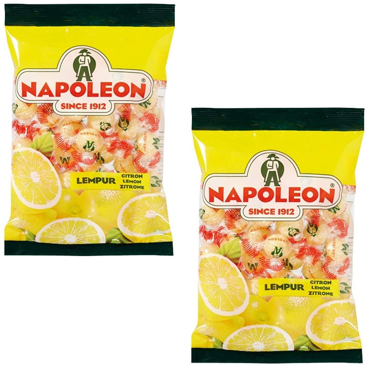 Napoleon Lemon Balls (Lempur) Sours Candy - (2-Packs) - Dutch Holland ...