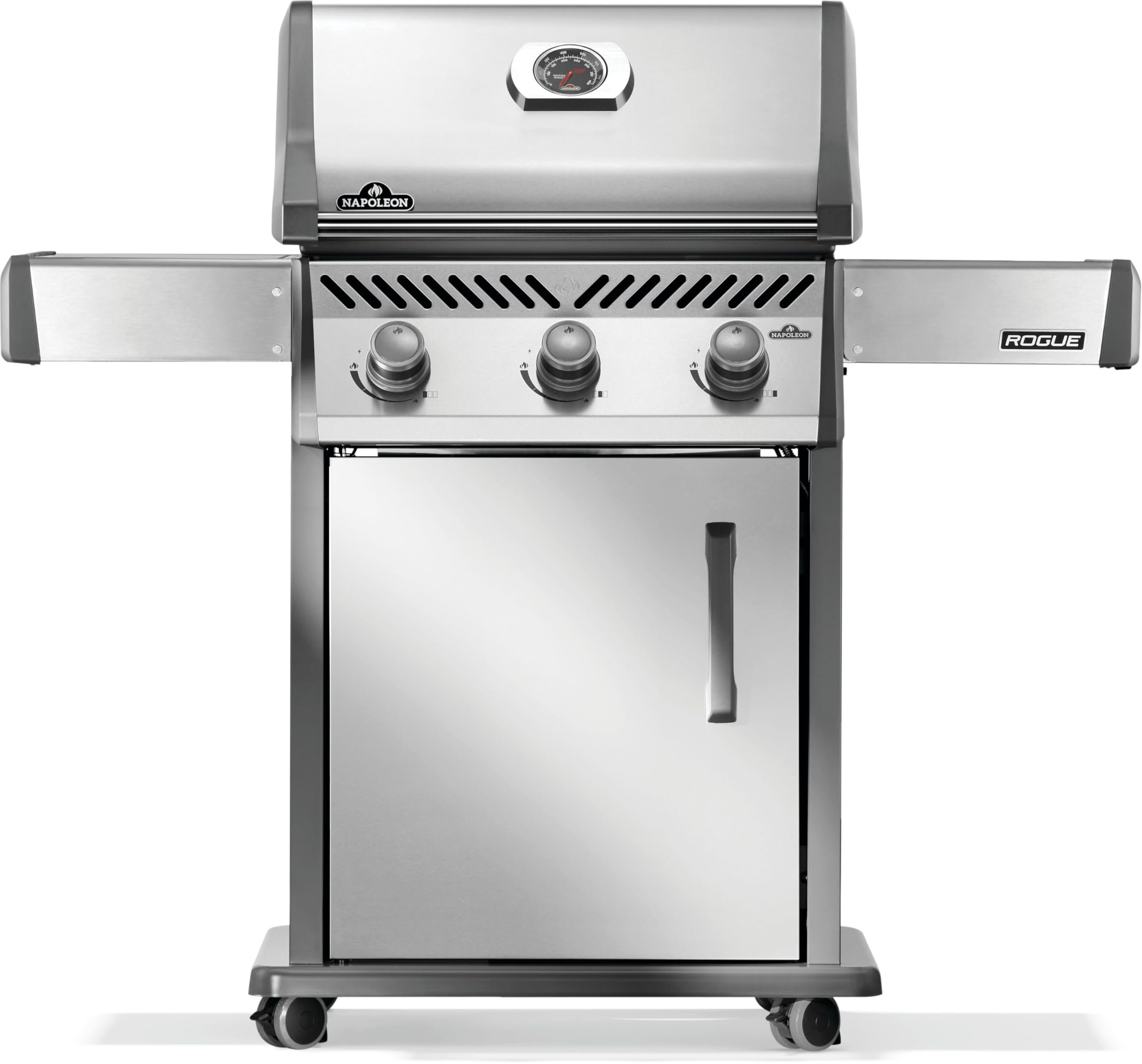 Napoleon Rogue 425 Propane Gas Grill, Stainless Steel, Durable 3-Burner ...