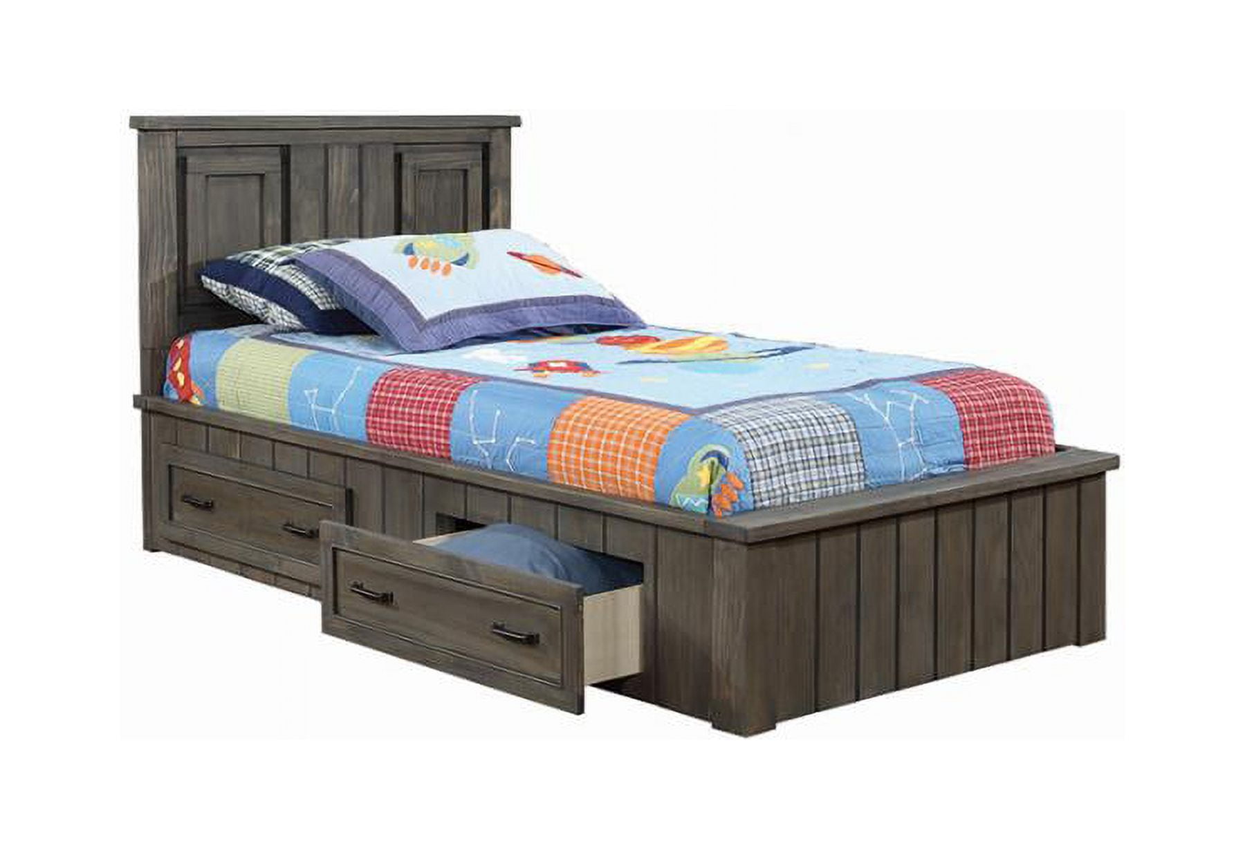 Napoleon Rustic Gun Smoke Full Panel Headboard - Walmart.com