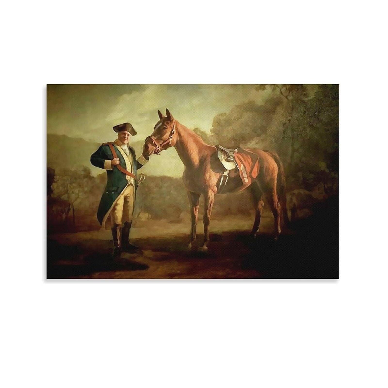 Napoleon Tony Soprano And His Steed Pie-O-My Horse Painting Poster ...