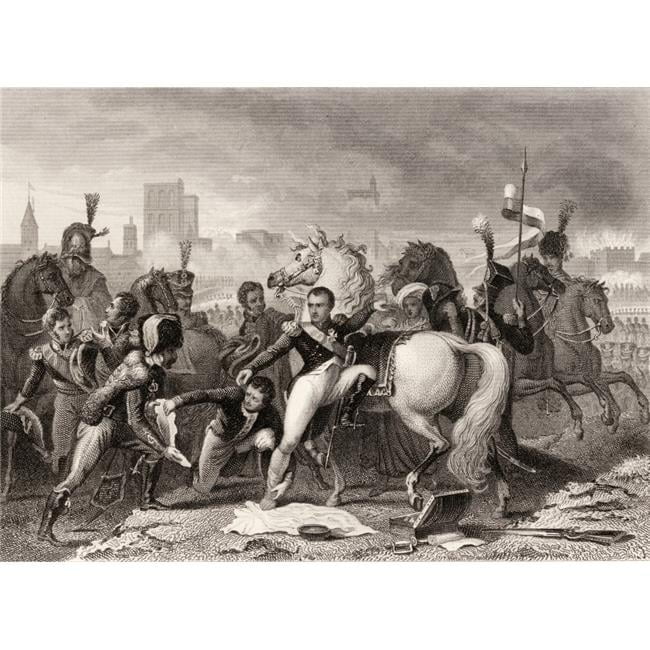 Napoleon Wounded In The Attack On Ratisbon April 1809 Napoleon ...