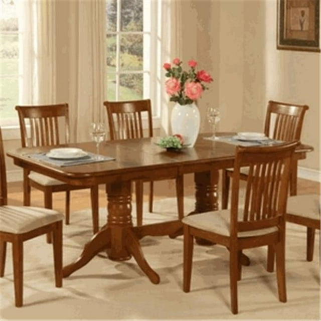 Napoleon double pedestal rectangular round corner dining room table ...