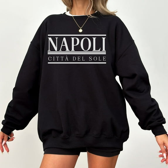 Napoli, Italia Crewneck T-Shirt Italian Travel Pullover T-Shirt Old ...