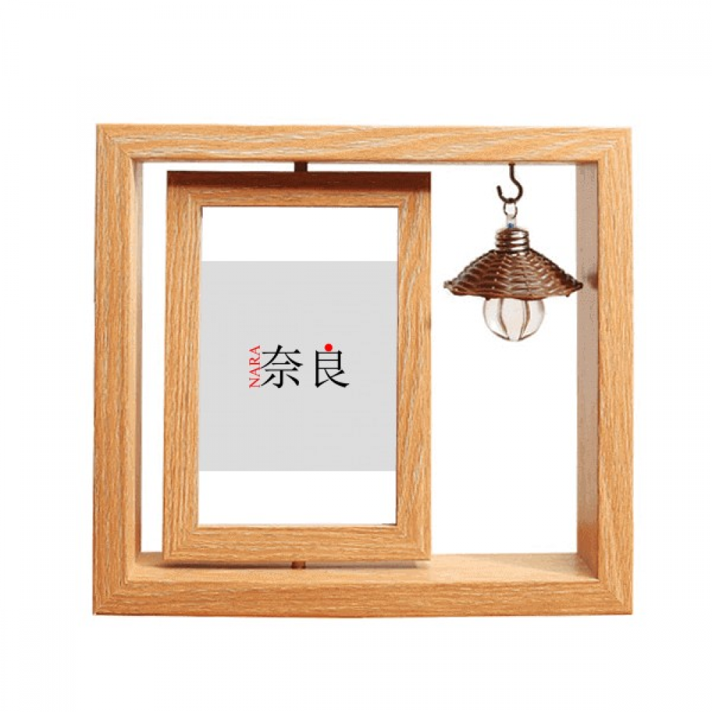 Nara Japaness City Name Red Sun Flag Wooden Rotating Picture Photo ...