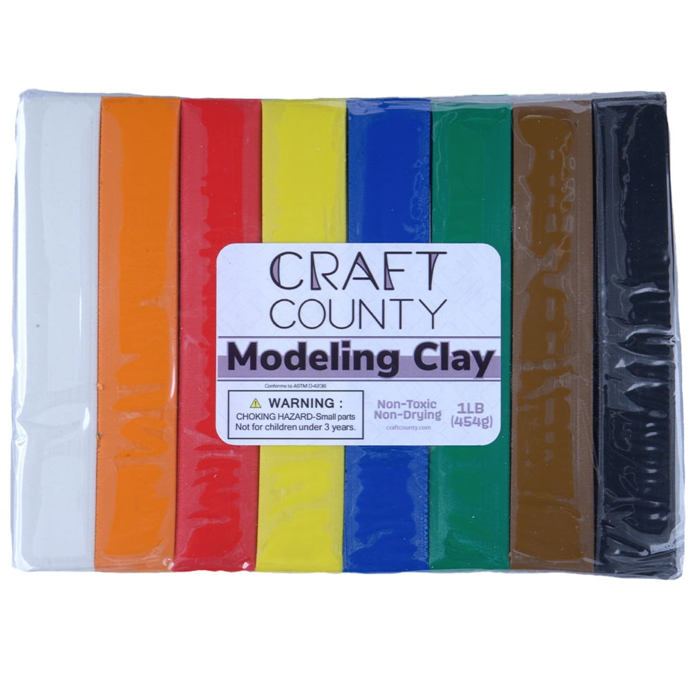 Craft County Modeling Clay – Wide Variety of Colors for Sculpting ...