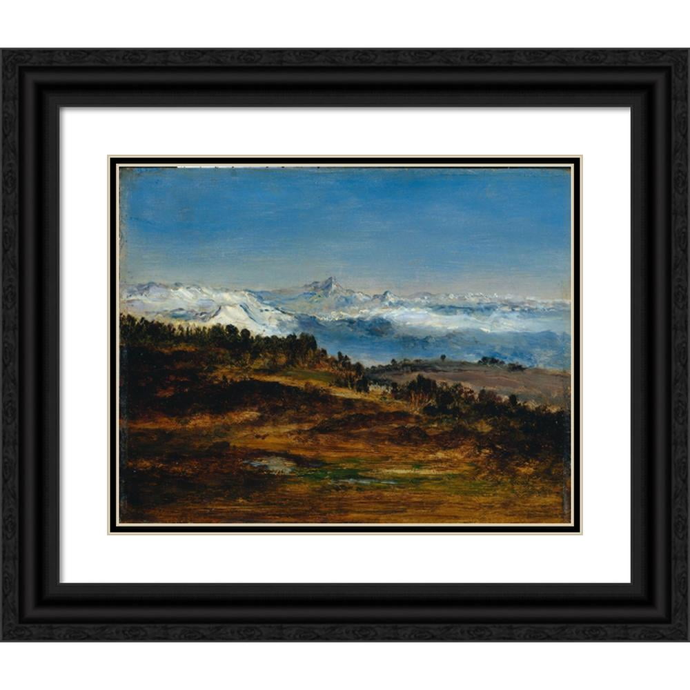 Narcisse-Virgile Diaz de La Peña 18x15 Black Ornate Wood Framed Double ...