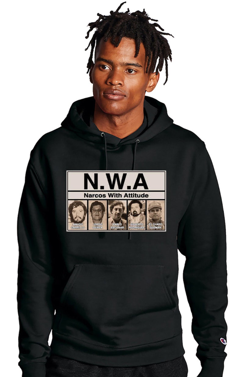 Narco's With Atitude pablo narco Black hoodie - Walmart.com