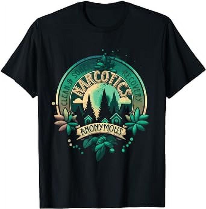 Narcotics Anonymous Na Aa Clean Living Sobriety T Shirt