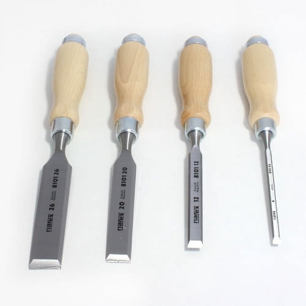 Free Shipping! Narex Set of 4 pcs bevel edge chisels / sizes: 6 mm (1/4 ...