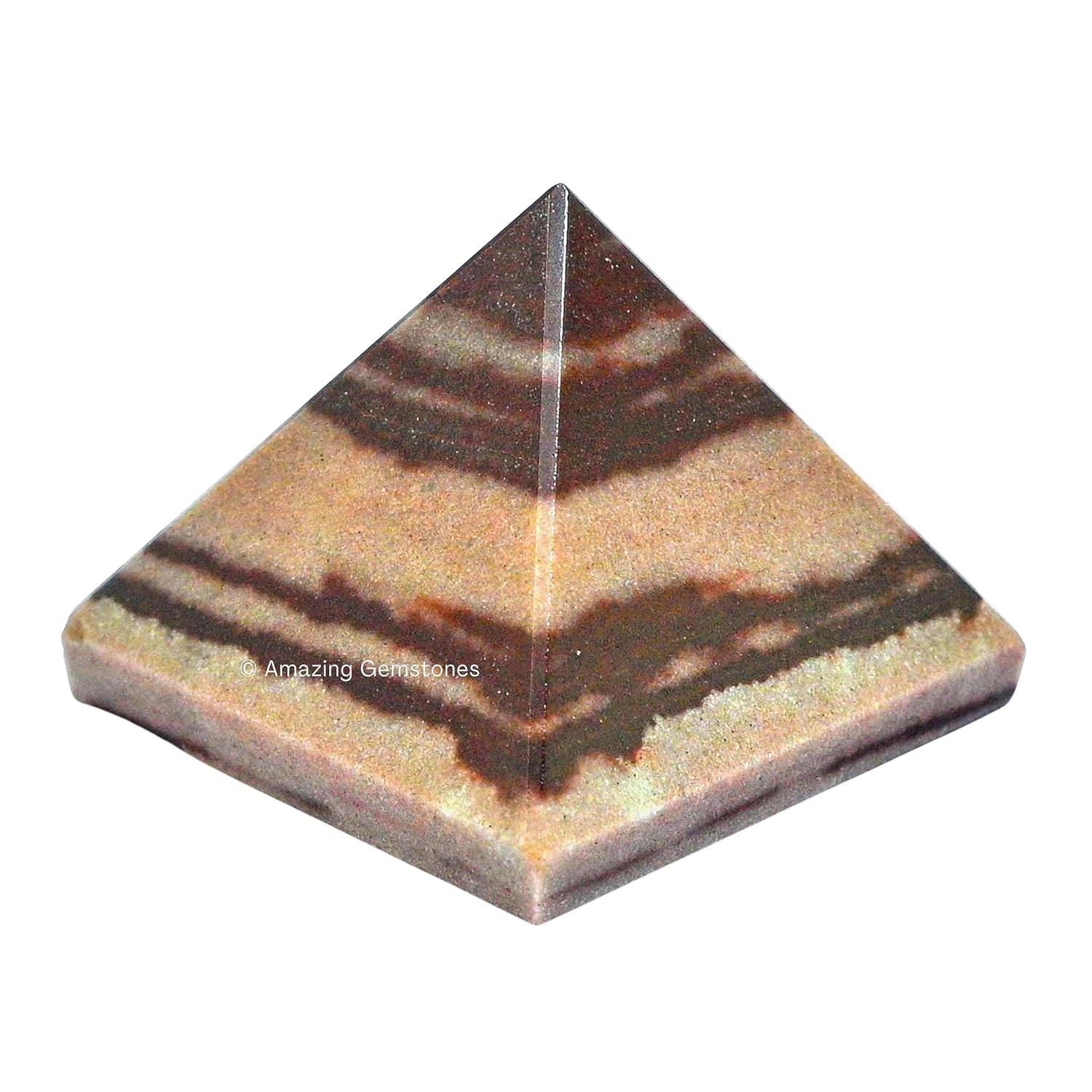 Narmada Shiva Lingam Pyramid Crystal Healing Stones - 1.5" Pyramid ...