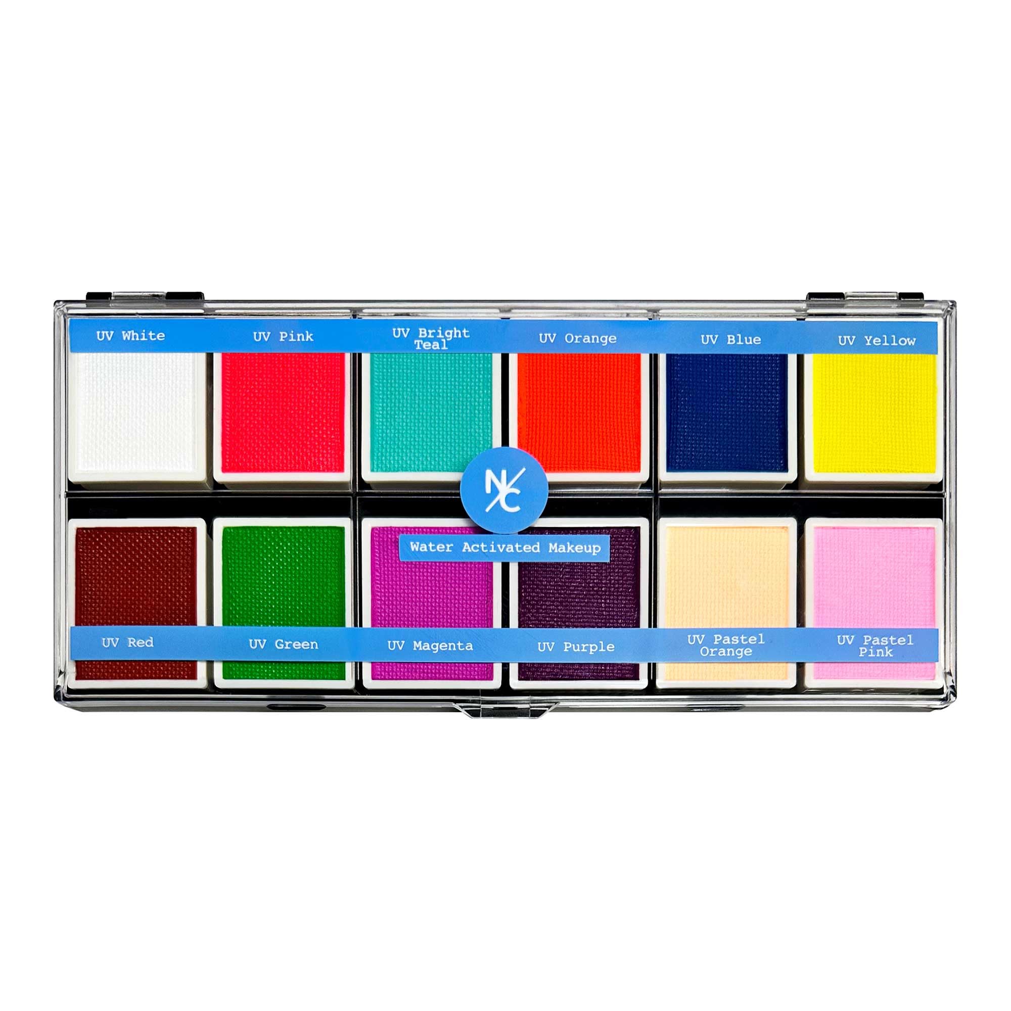 Narrative Cosmetics UV 12-Color Palette - Water-Activated Neon Glow ...